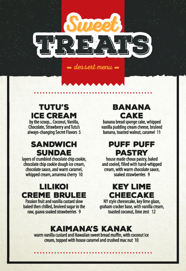 All Our Menus - Uncle's